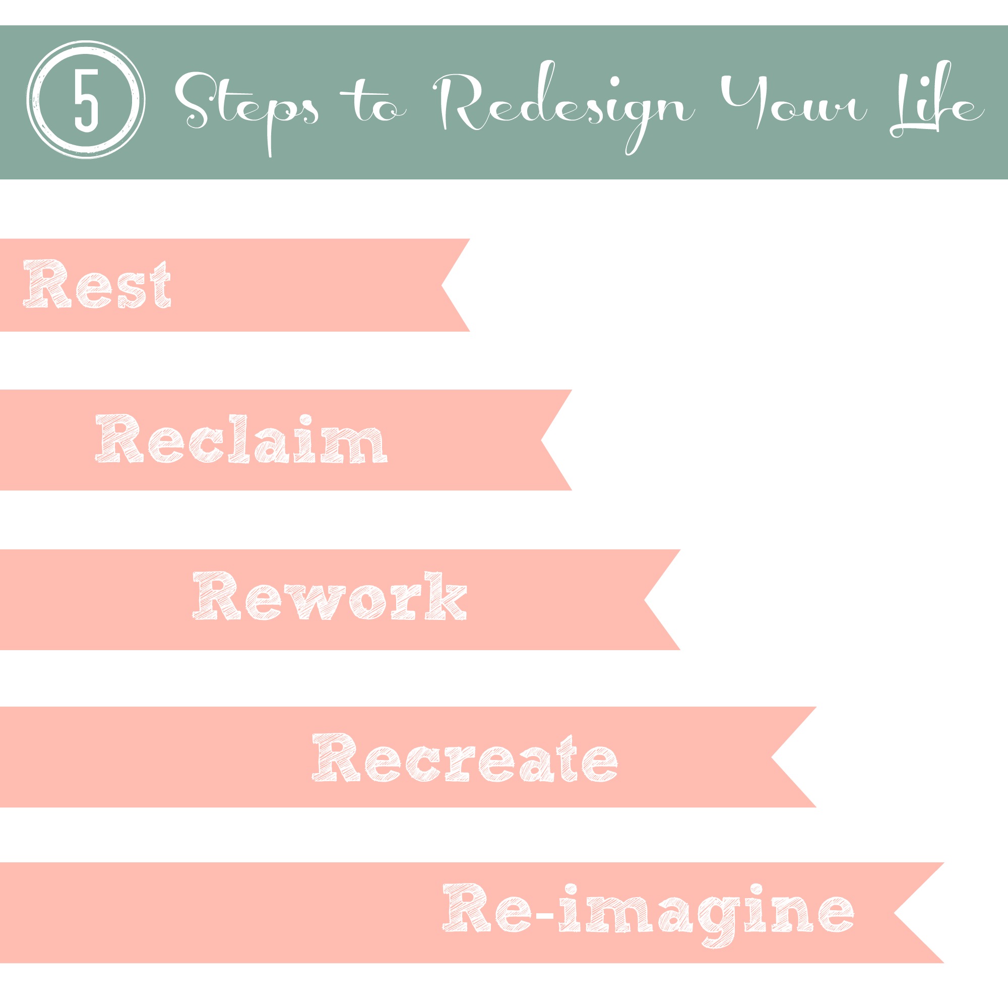 Five Steps for a Redesigned Life